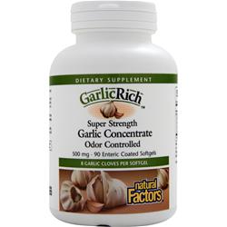 Natural Factors GarlicRich - Super Strength Garlic Concentrate Odor ...