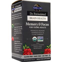 Garden Of Life Dr. Formulated Brain Health - Memory & Focus for Young ...