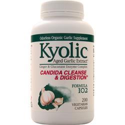 Kyolic Aged Garlic Extract Formula Candida Cleanse and Digestion #102 ...