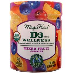 Megafood D3 Wellness Gummies (1000IU) on sale at AllStarHealth.com