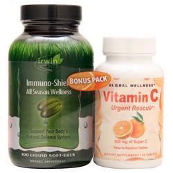 Irwin Naturals Immuno-Shield + Global Wellness Vitamin C Bonus Pack on ...